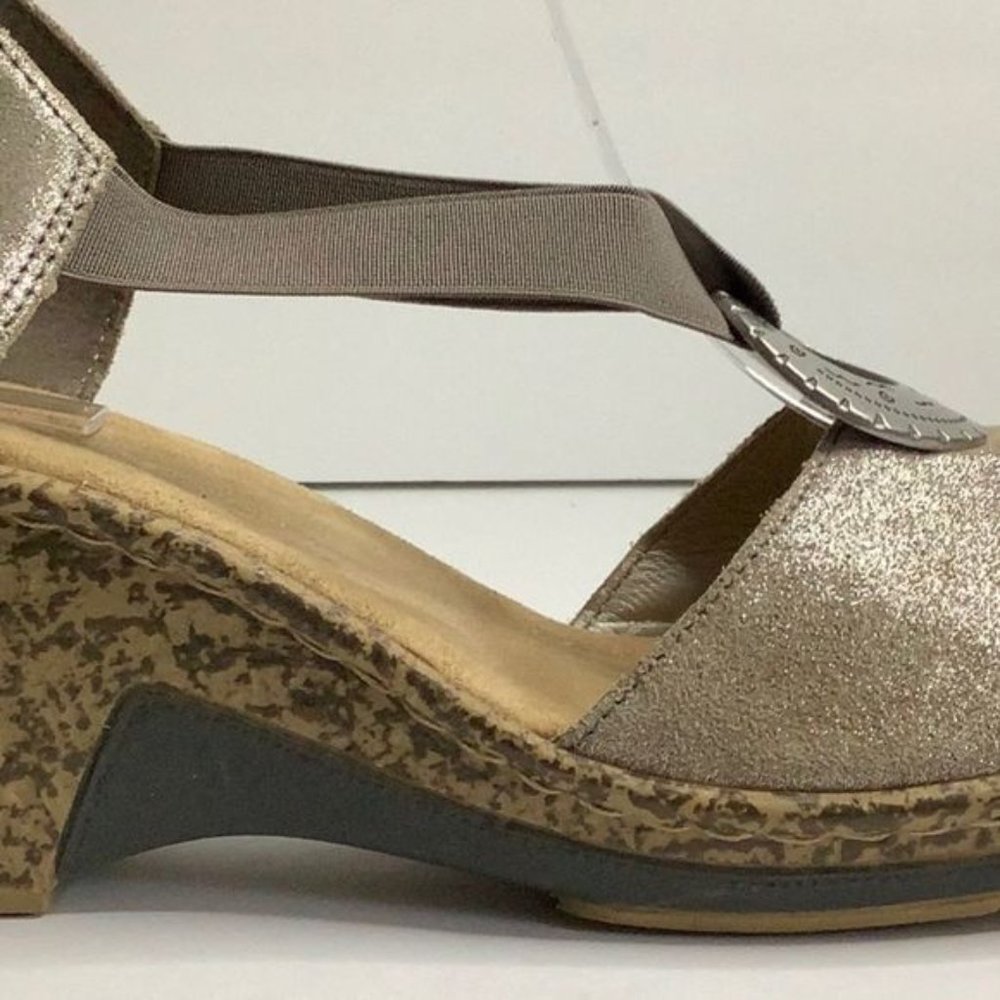 Rieker Anti Stress Metallic Wedge Sandals Size 40 Eu … - Gem